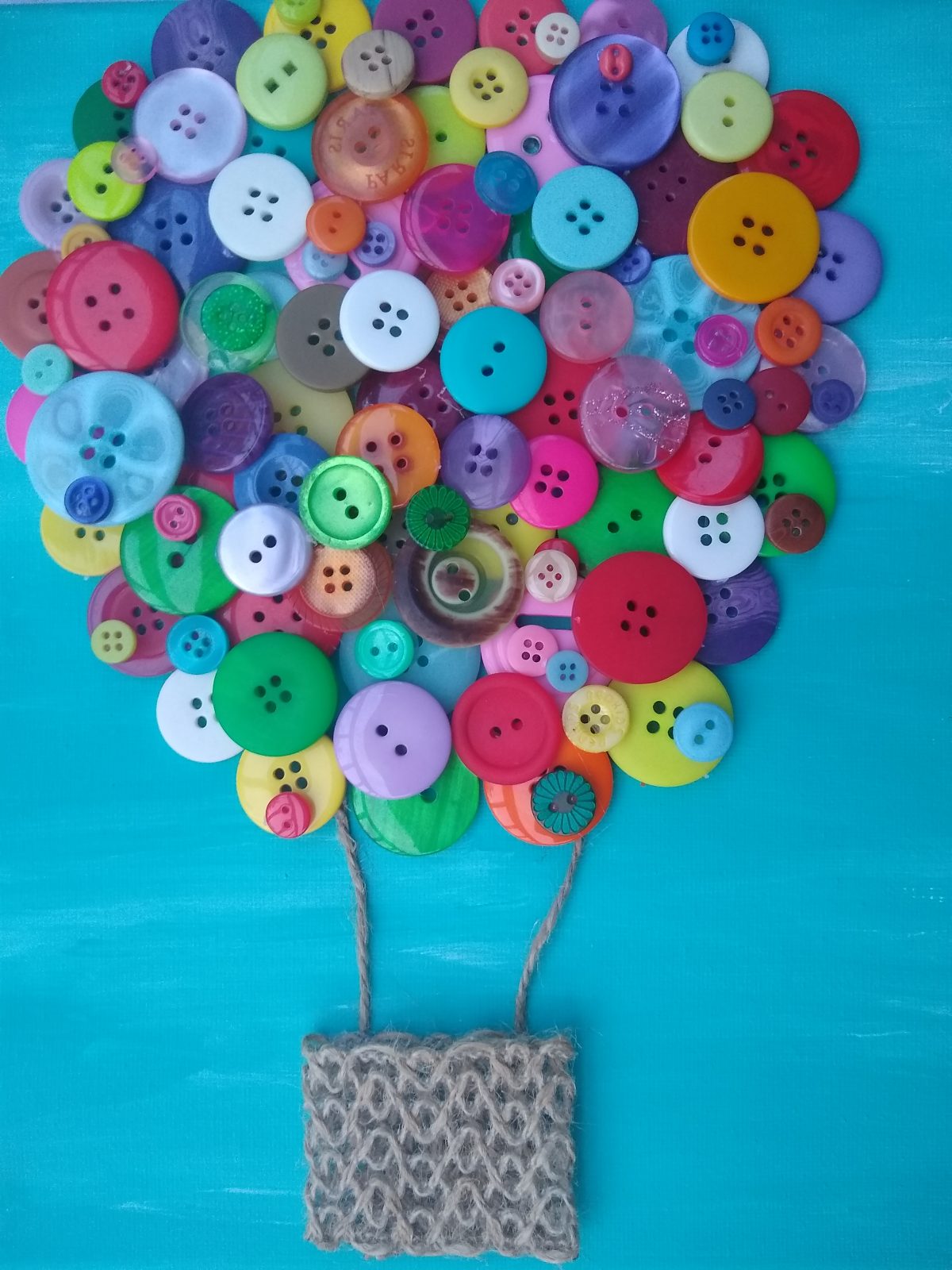 hot air balloon button canvas | Phoenixville Public Library
